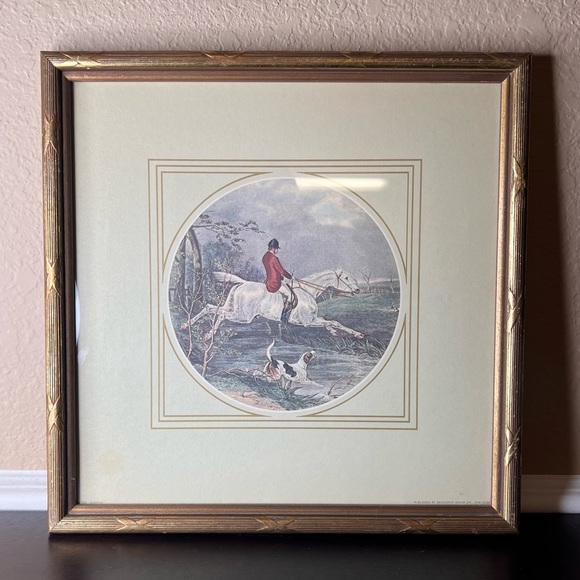 William Joseph Shayer Jr. | Art | Vintage Framed Hunt Scene Print ...
